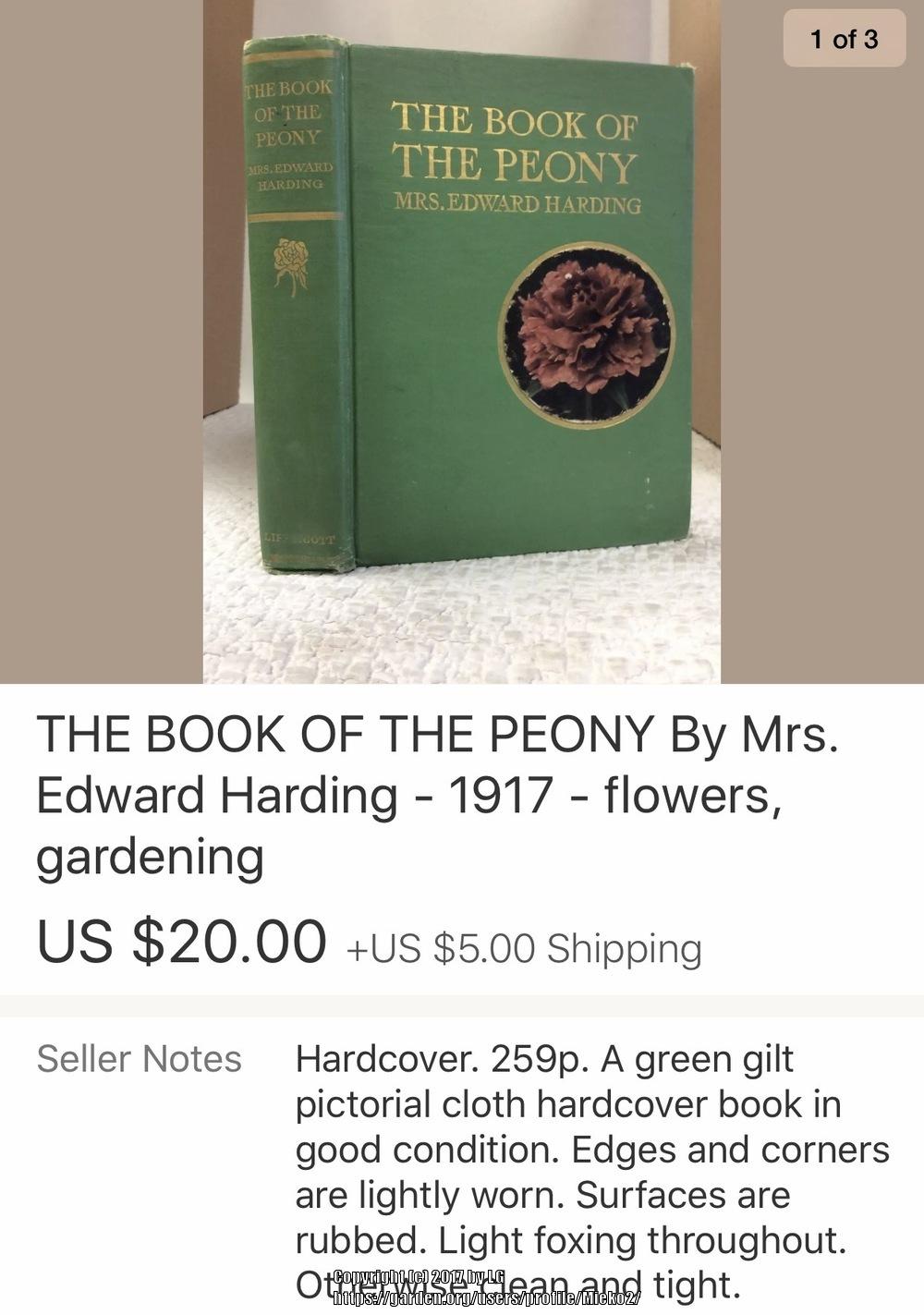 Peony Books in the Peonies forum - Garden.org