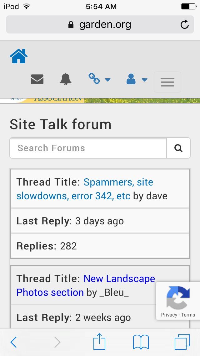 Google Privacy Pop-up in the Site Talk forum - Garden.org