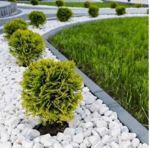 How to replace mulch with flowers and rocks in the All Things Gardening ...