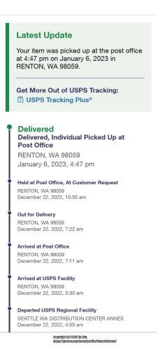 Missing packet in Mile High Swap 2 - Garden.org