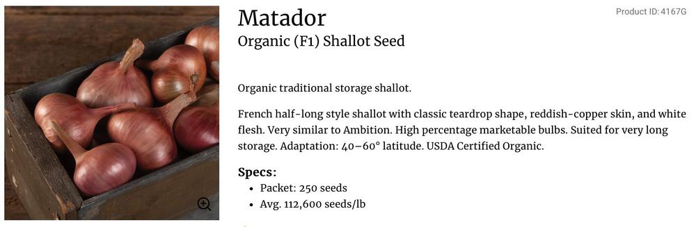 Growing 'Matador' and 'Crème Brûlée' Shallots at 39.4° Latitude? in the ...